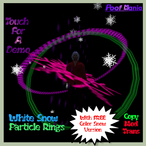 Second Life Marketplace - White Snow Particle Rings
